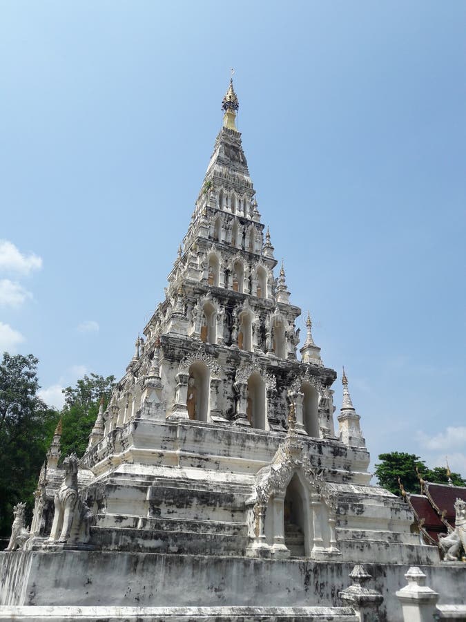 Octagonal Pagoda Named `Ketkaew Prasat Chedi` Where Holy Relics Are ...