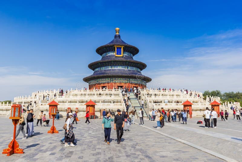 Temple Of Heaven In The Park In Beijing Editorial Photo Image Of