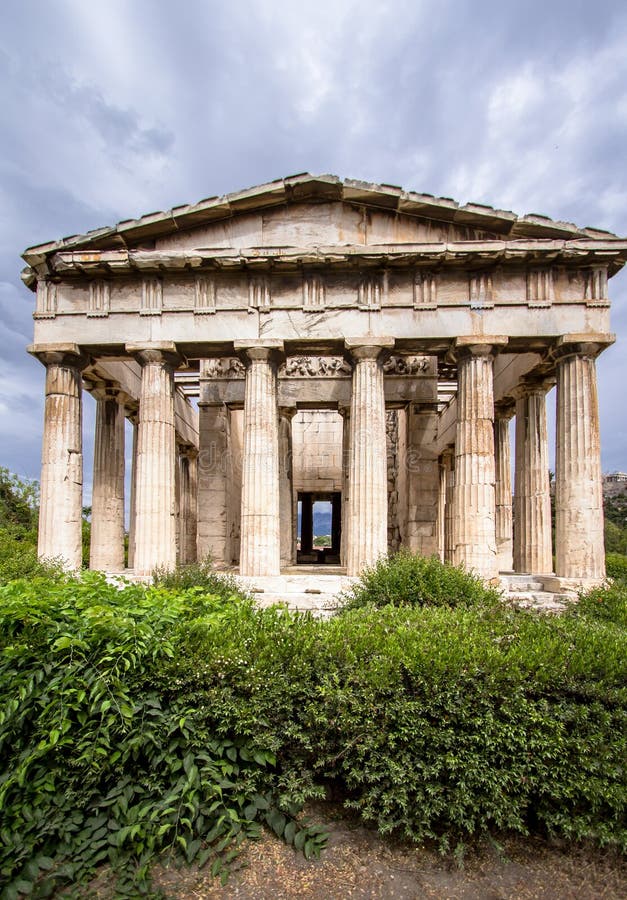 Temple of Hephaestus, Athens, Greece Stock Photo - Image of building ...