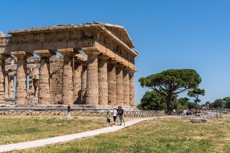 Temple of Hera at Paestum, an Example of a Doric Order Temple in ...