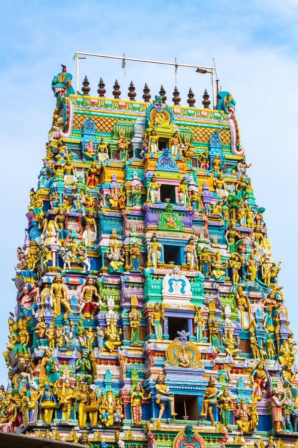 La Tour D'un Temple Hindou à Galle, Sri Lanka Photo stock - Image du ...