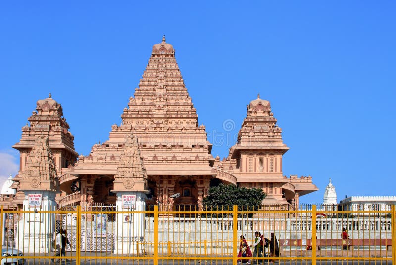 Temple of the Hindu Complex Chattarpur Mandir Stock Photo - Image of ...