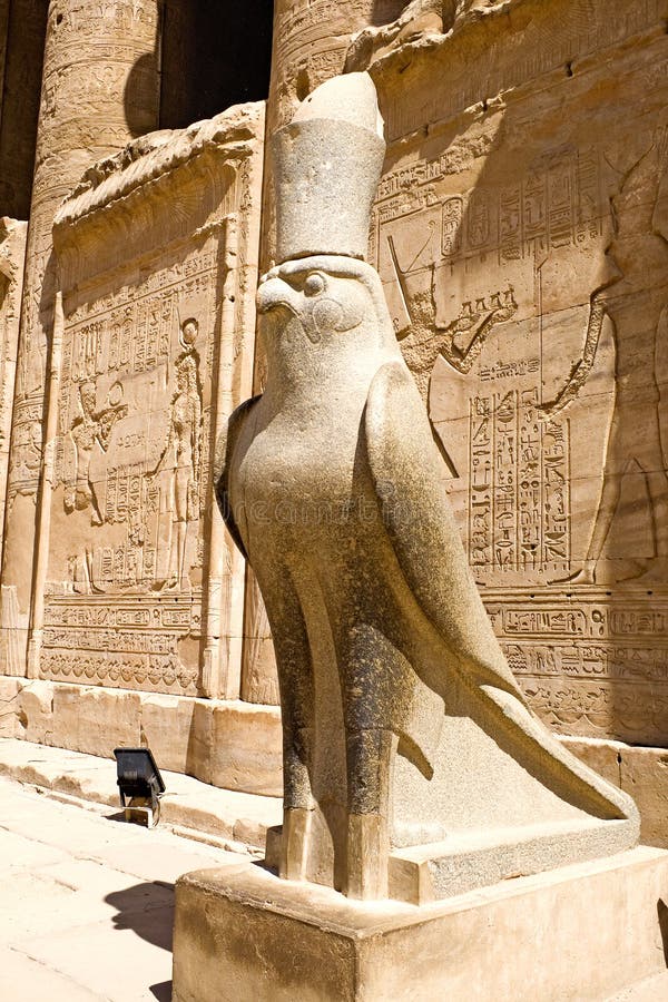 Temple of Horus at Edfu stock image. Image of middle, africa - 5005269