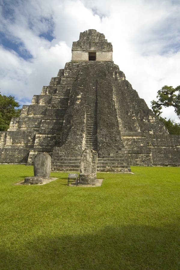 Temple I tikal stock image. Image of central, tomb, kawil - 1597825