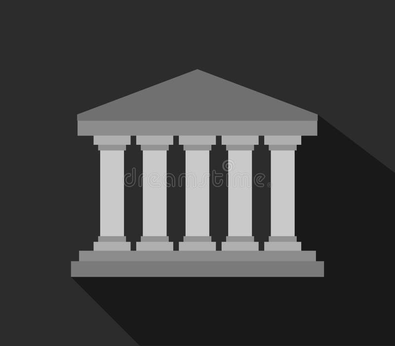 Temple icon stock illustration. Illustration of flat - 78757254