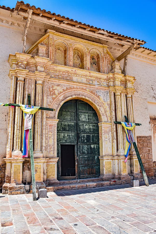 Temple of the Immaculate Virgin of Checacupe. Cusco, Peru Stock Image ...