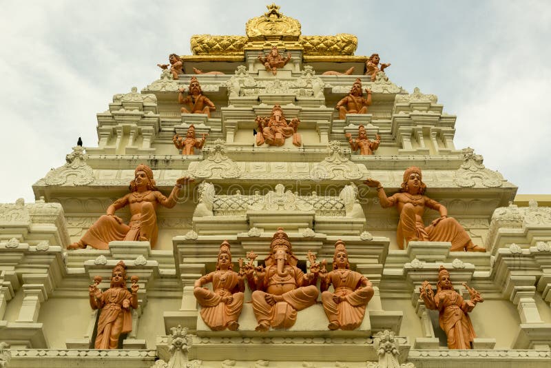 Temple indou image stock éditorial. Image du décorations - 90714599