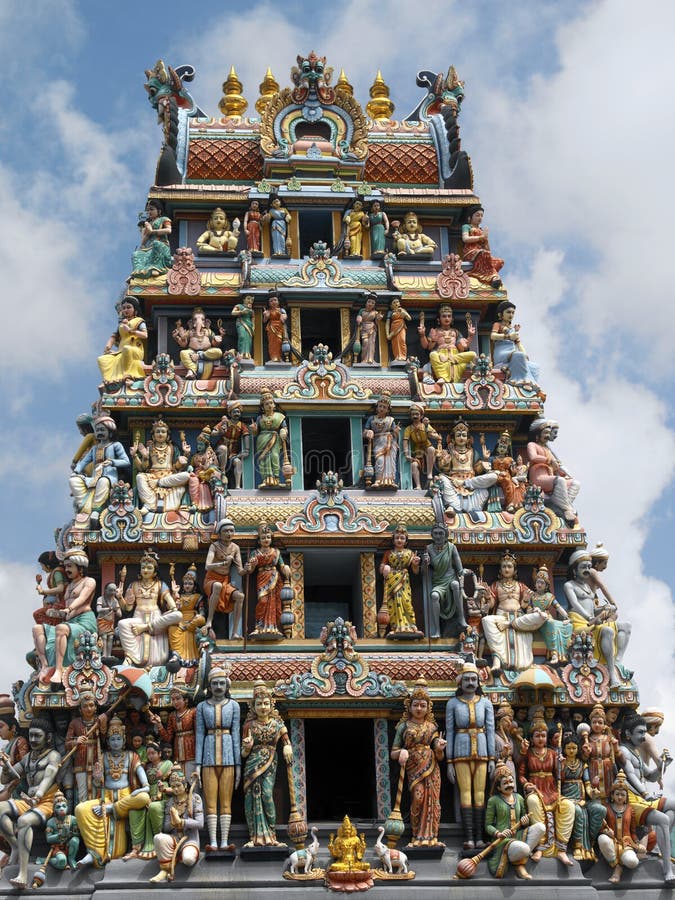 Temple Indou De Sri Mariamman - Singapour Photo stock - Image du repère ...