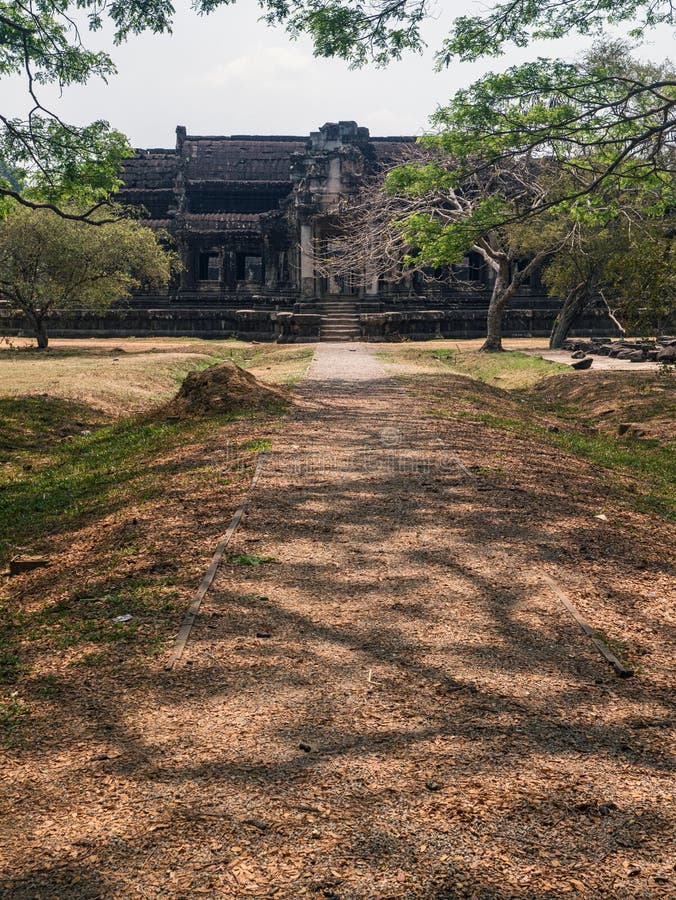 Temple Inside the Angkor Wat Complex Stock Photo - Image of tourist ...