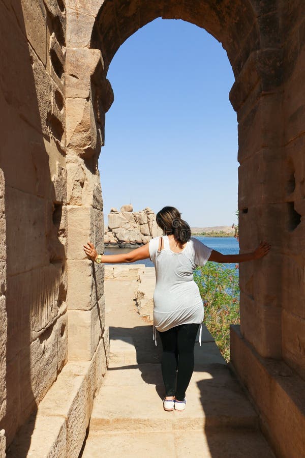 Temple of Isis. Aswan, Egypt Stock Photo - Image of building, aswan ...