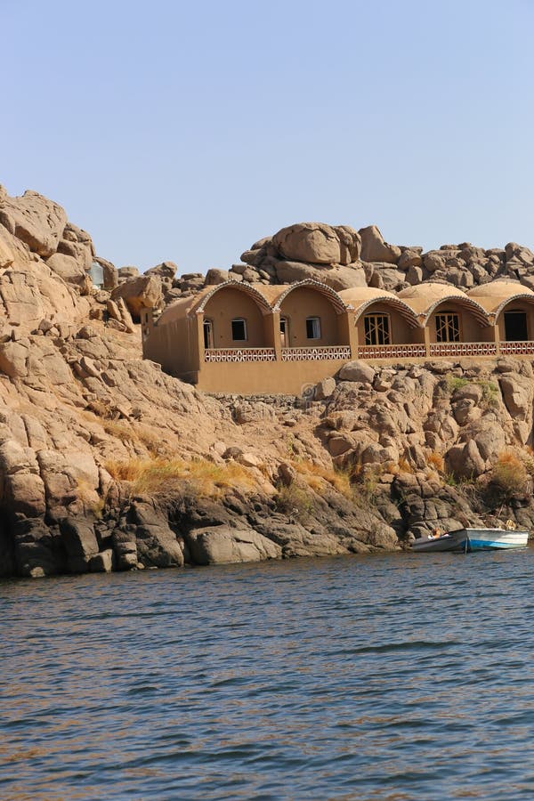 Temple of Isis. Aswan, Egypt Stock Image - Image of ancient, desert ...