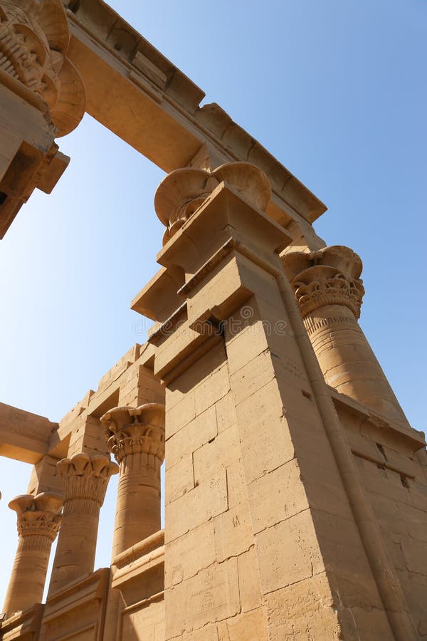 The Temple of Isis - Philae Temple, Egypt Editorial Image - Image of ...
