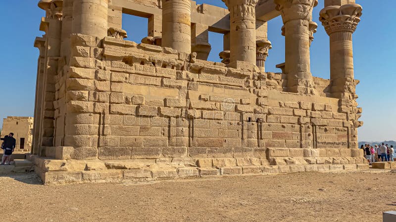 Temple of Isis at Philae Island in Aswan, Egypt Editorial Stock Image ...