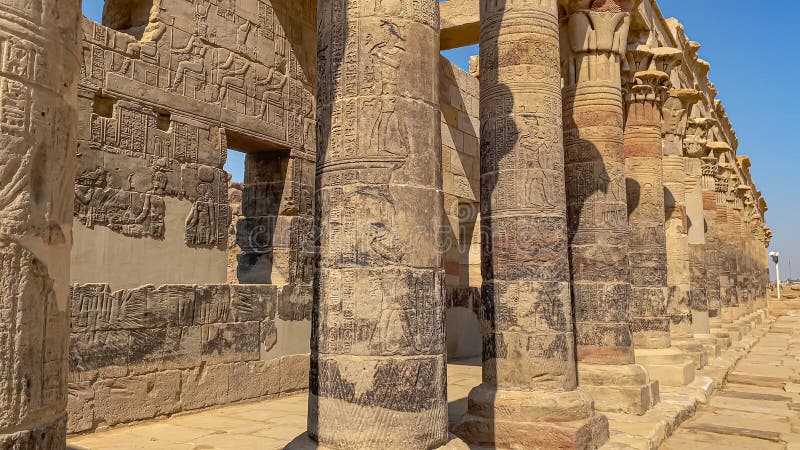 Temple of Isis at Philae Island in Aswan, Egypt Stock Photo - Image of ...
