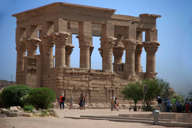Temple of Isis at Philae Island Editorial Stock Photo - Image of island ...