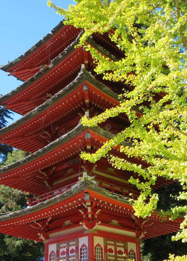 Temple In Japanese Tea Garden, San Francisco Stock Image - Image of ...