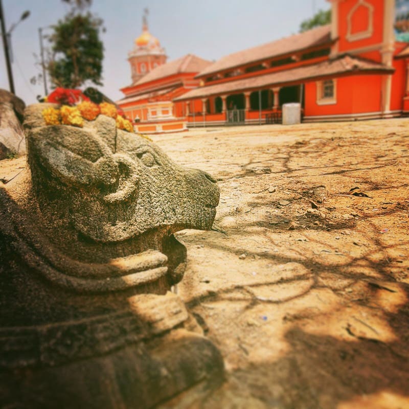 Temple Mandir Chnadreshwar Mandir Nandi Bull Stock Image - Image of ...