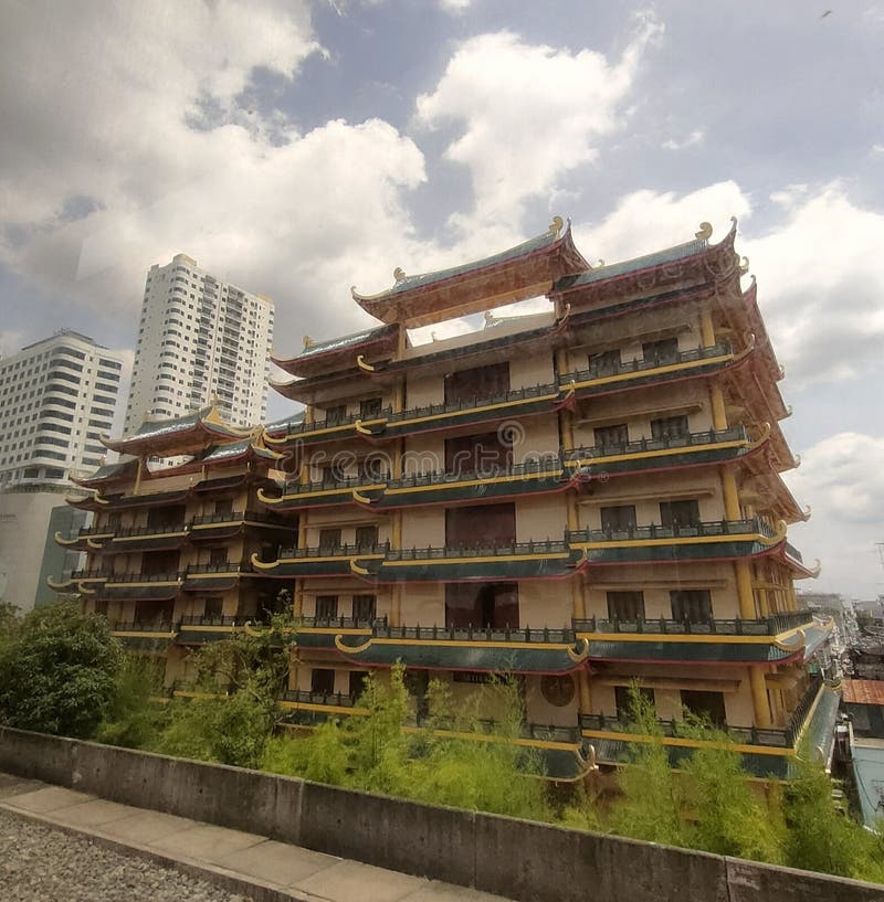 Temple in Medan stock image. Image of artistic, medan - 261941123