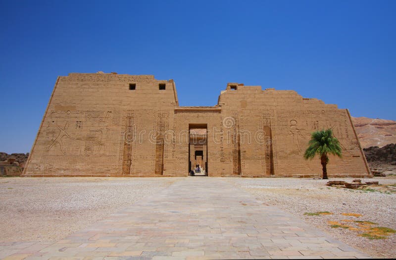 Bas Relief in Medinet Habu Temple, Luxor, Egypt Stock Image - Image of ...