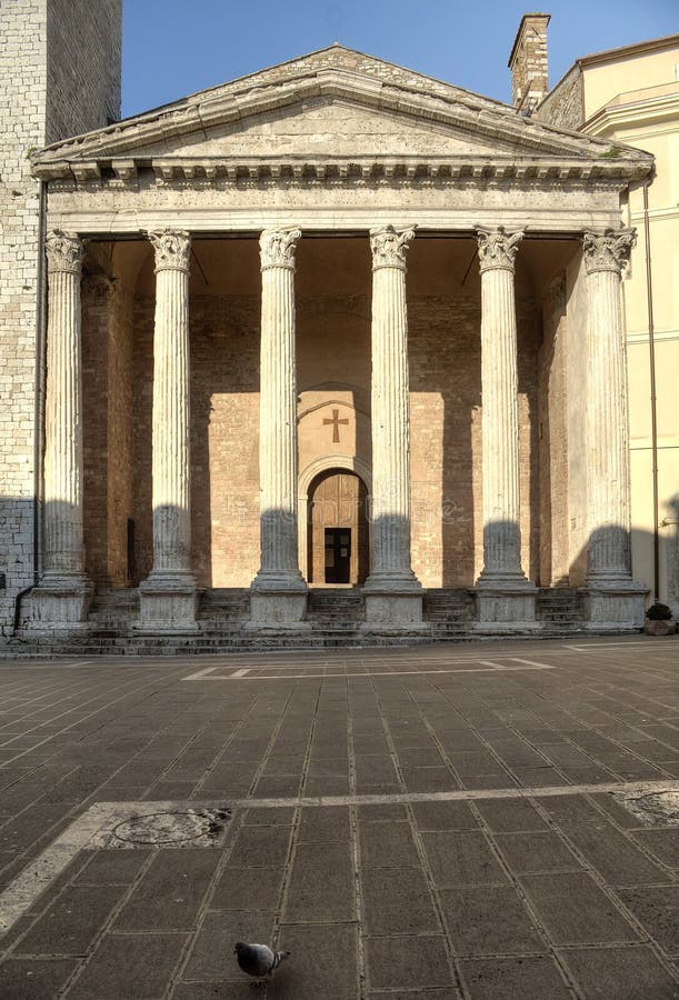 Temple of Minerva Assisi stock photo. Image of ornate - 29328230