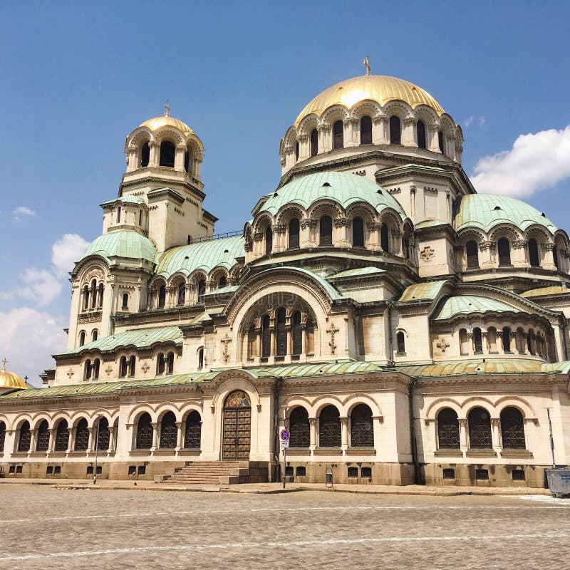 Temple Monument of Alexander Nevsky on a Sunny Day, Sofia, Bulgaria ...