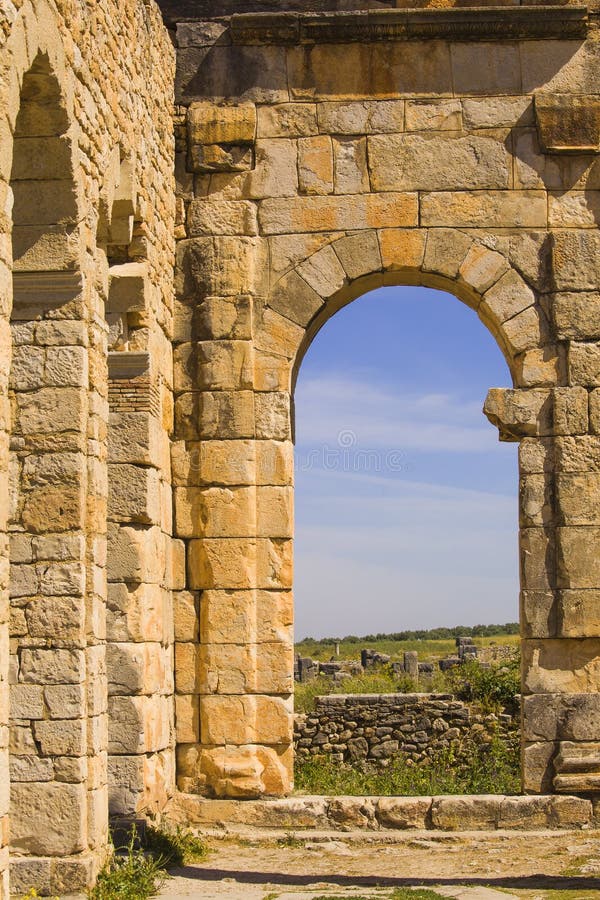 Temple in Morocco stock image. Image of destination, caracalla - 40115629