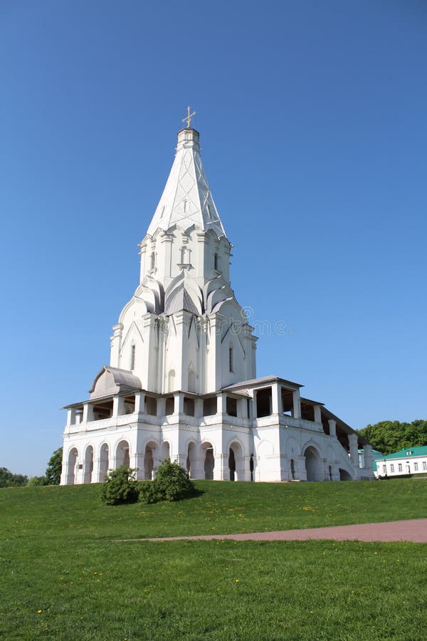 Temple in Moscow stock photo. Image of manor, steeple - 41346240