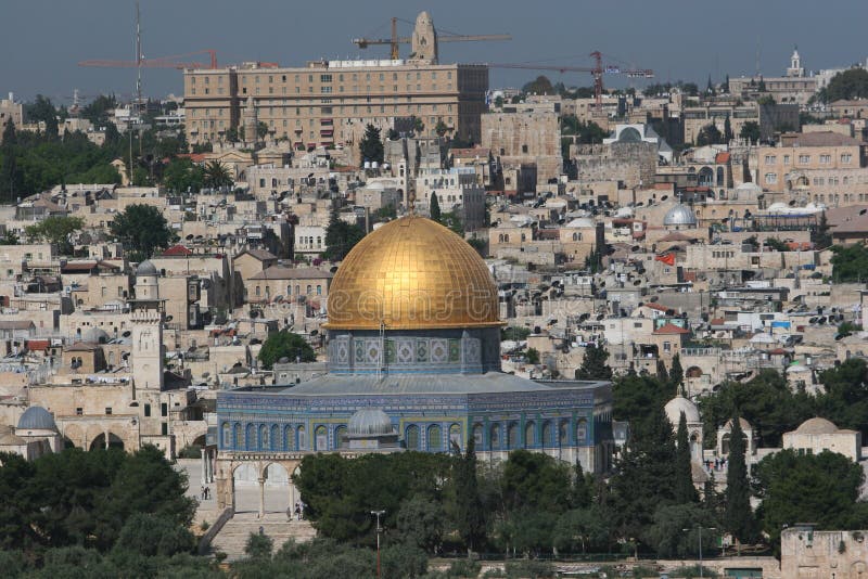 Dome of the Rock,Temple Mount. Stock Image - Image of mosque, israel ...