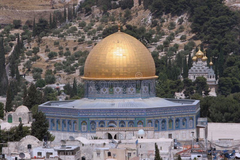 Dome of the Rock,Temple Mount. Stock Image - Image of mosque, israel ...