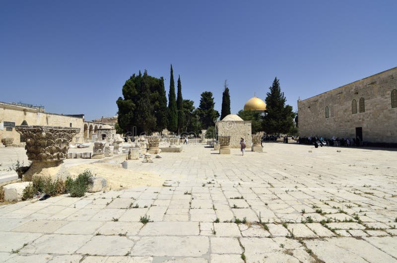 Temple Mount in Jerusalem. stock photo. Image of stone - 27726576