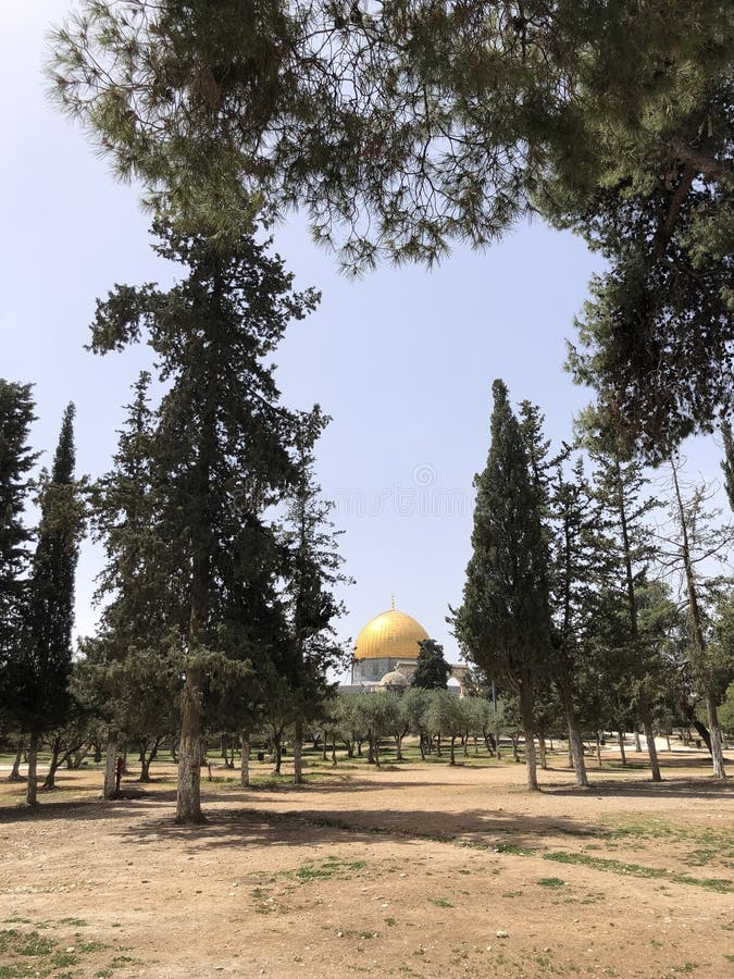 Temple Mount in Jerusalem, Israel in April after Easter. Stock Image ...