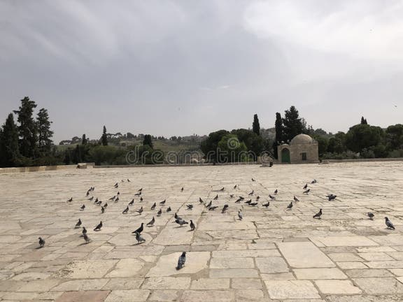 Temple Mount in Jerusalem, Israel in April after Easter. Stock Image ...