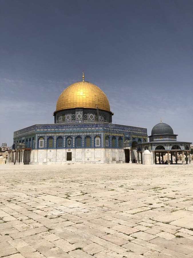 Temple Mount in Jerusalem, Israel in April after Easter. Stock Image ...