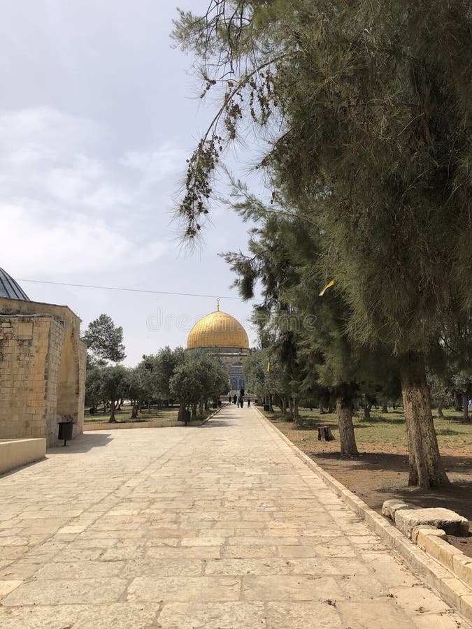 Temple Mount in Jerusalem, Israel in April after Easter. Stock Image ...