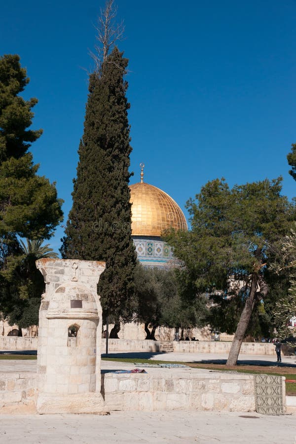 Jerusalem Temple Mount Panorama Stock Image - Image of mideast, muslim ...