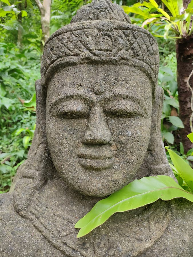 Temple mythology head stock photo. Image of jungle, face - 221217488