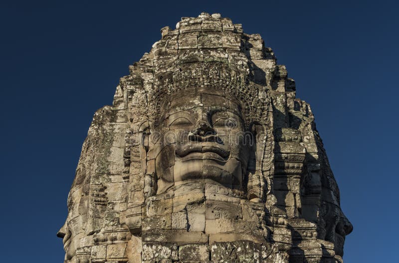 Temple Near Angkor Wat with Nice Blue Sky Stock Image - Image of ...