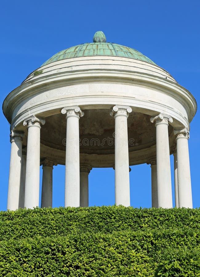 Ancient Greek Temple with Columns Still Intact Stock Photo - Image of ...