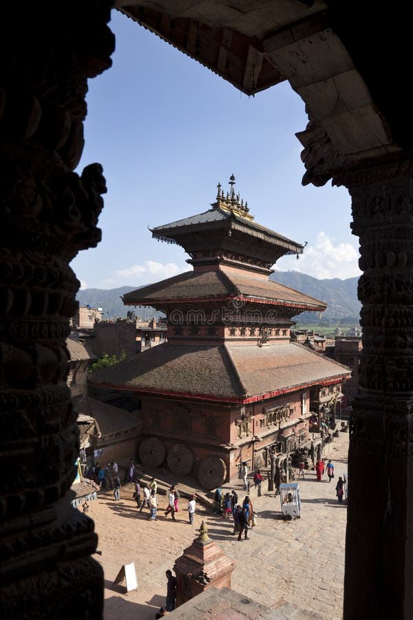 Temple, Nepal stock photo. Image of hinduism, bhaktapur - 19150428
