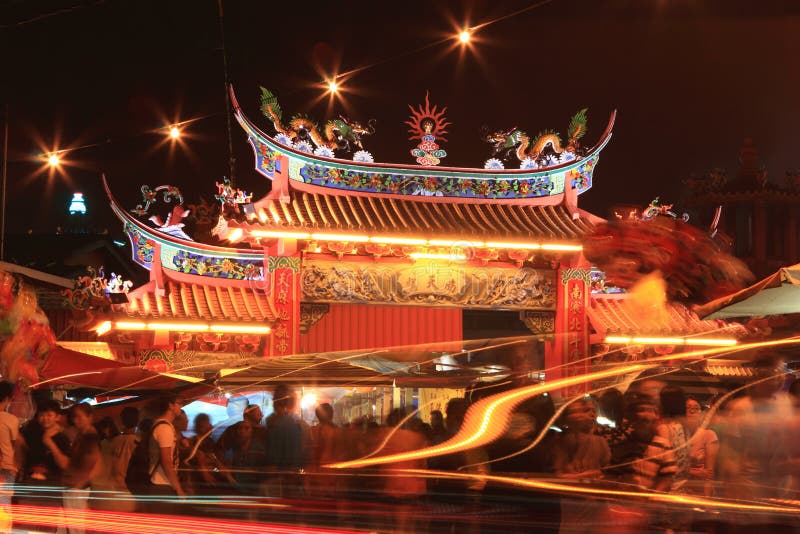 Temple at night editorial photography. Image of festival - 27209877