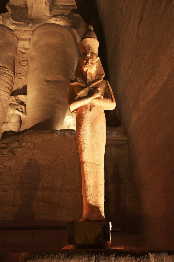 Temple at Night in Abu Simbel, Egypt, Africa Editorial Image - Image of ...