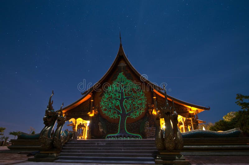 Temple at night stock image. Image of star, traditional - 51619793