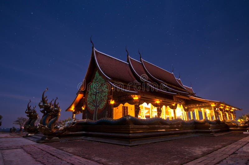 Temple at night stock photo. Image of travel, temple - 51619810
