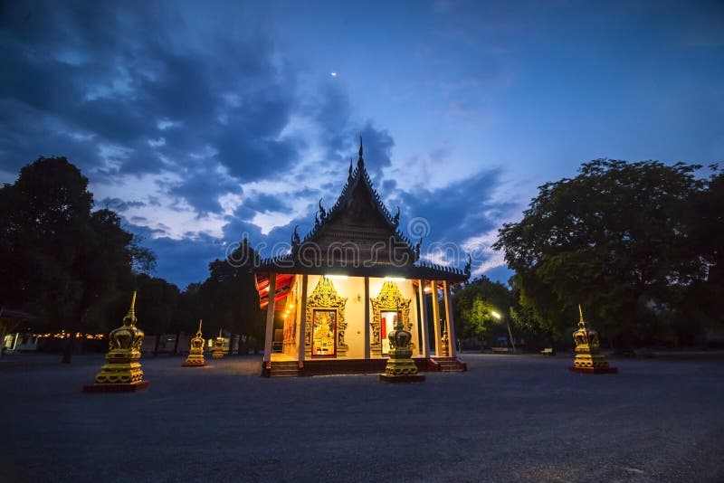 Temple in night stock image. Image of place, peace, temple - 53303489