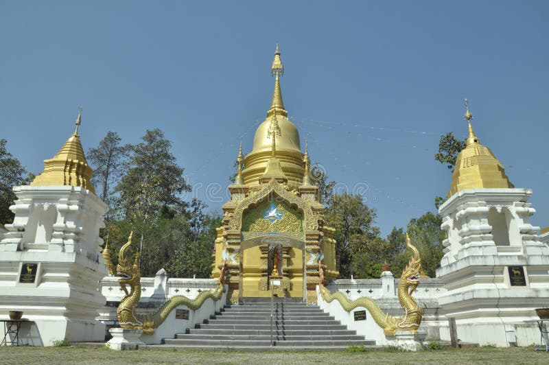The Temple in the North Thai Stock Photo - Image of pagoda, temple ...
