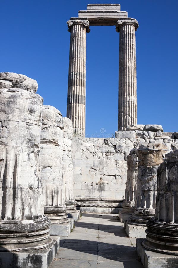 Temple and Oracle of Apollo in Didim Stock Photo - Image of didim ...