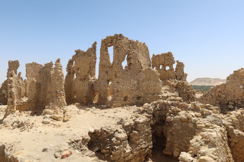 Temple of the Oracle Made of Kershef in Siwa in Egypt Stock Photo ...