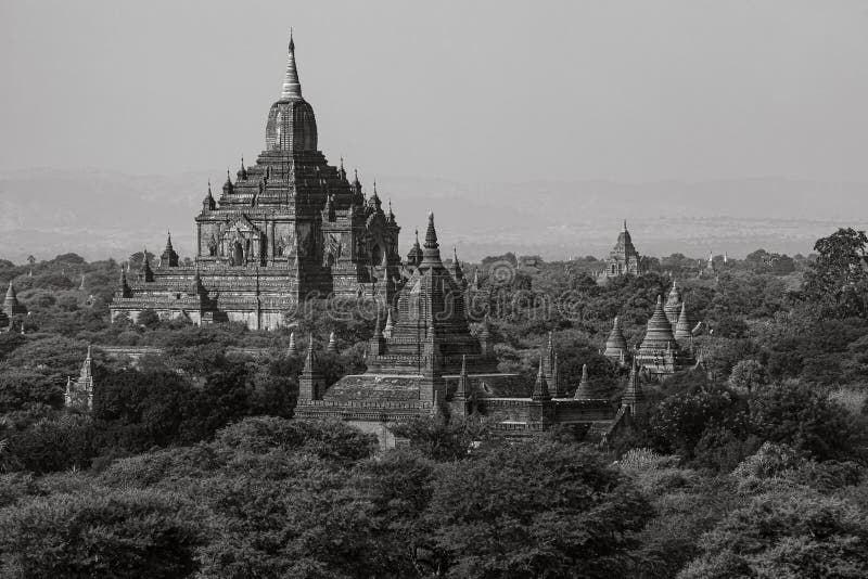 Temple and Pagodas of Bagan in Myanmar Stock Image - Image of building ...