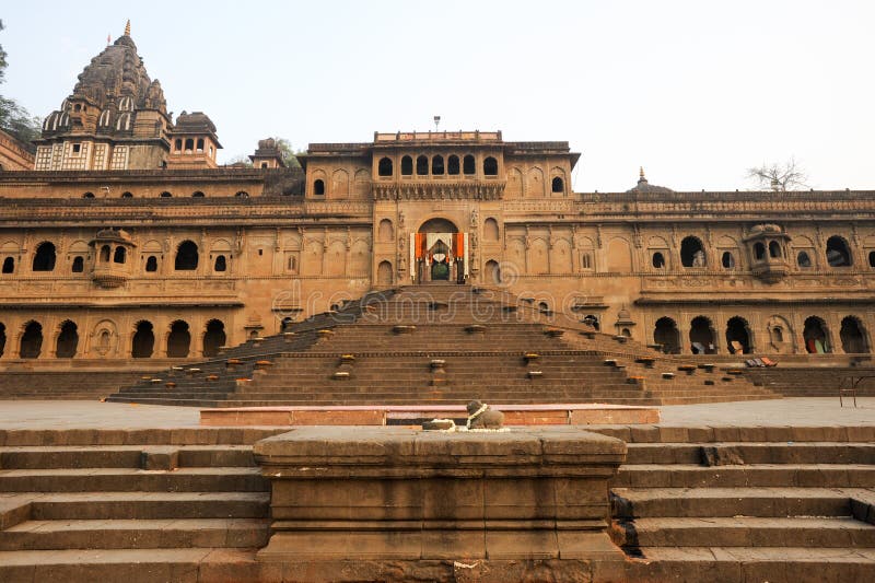 Temple palace of Maheshwar stock photo. Image of ornate - 52109124