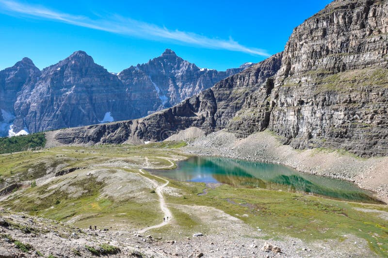 Temple Pass Trail in Banff National Park, Alberta, Canada Stock Photo ...